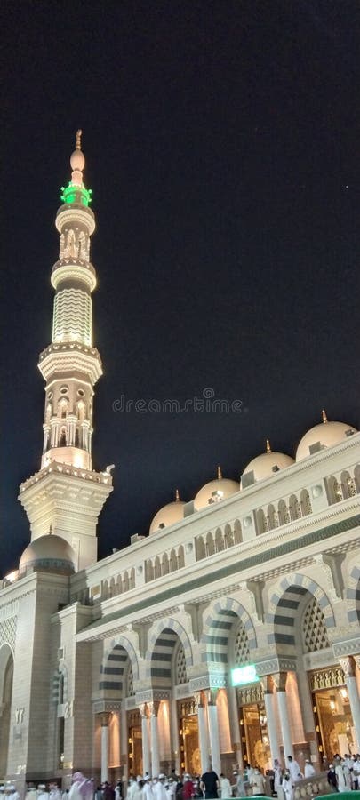 Madina haram minar stock image. Image of madina, haram - 231479097