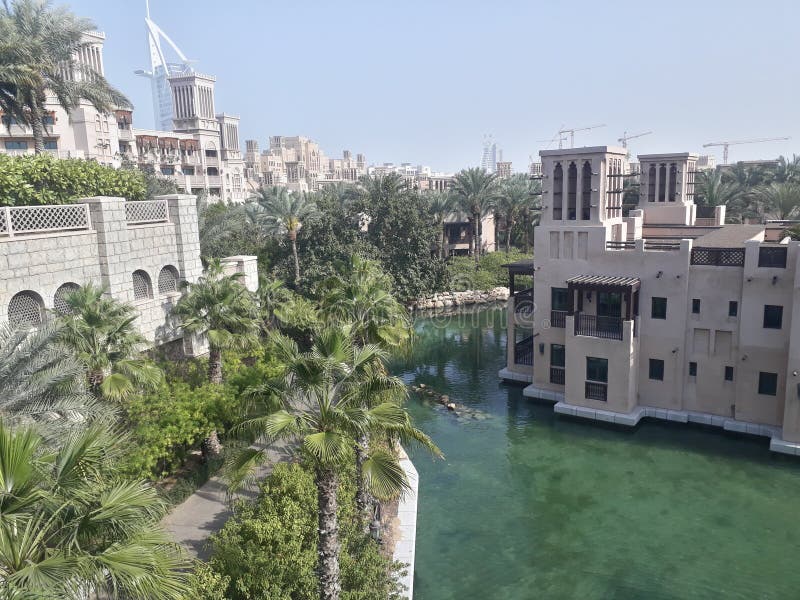Madina Jumeirah Dubai Canal Stock Photo - Image of view, palace: 233107508