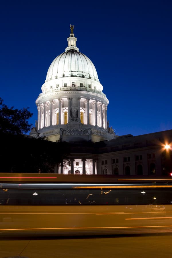Madison, Wisconsin - State Capitol Stock Photo - Image of capitol ...