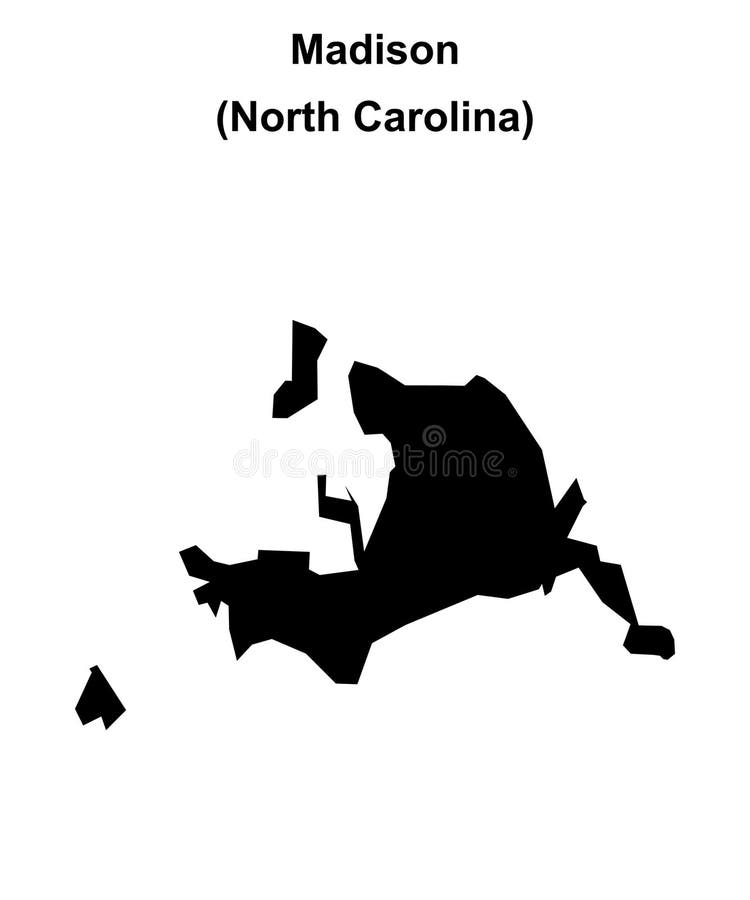 Madison outline map stock vector. Illustration of infographic - 387544841