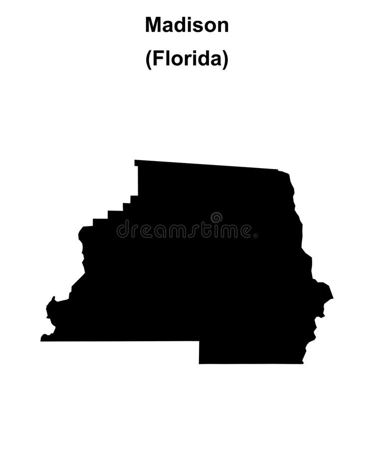 Madison outline map stock illustration. Illustration of tourism - 357889546