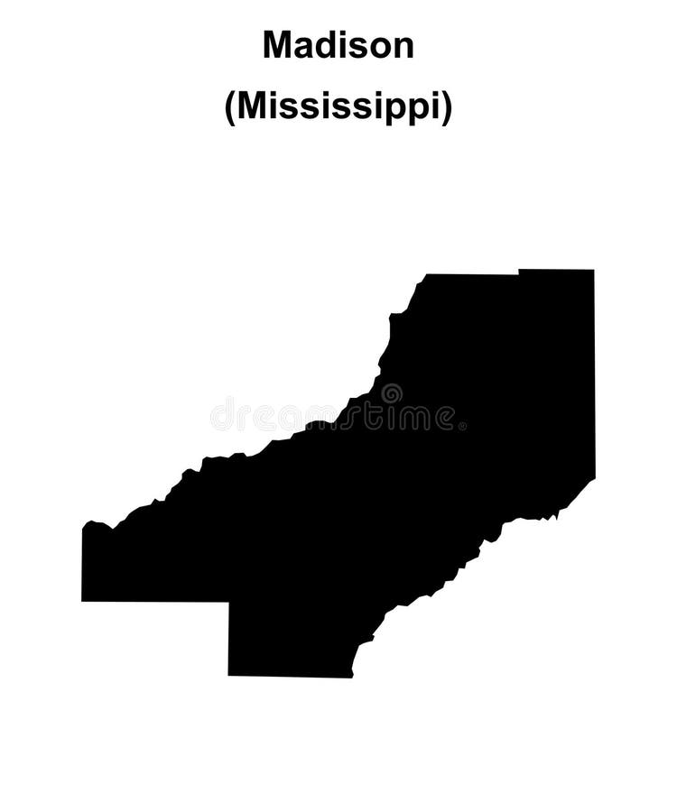 Madison outline map stock vector. Illustration of madison - 361720429