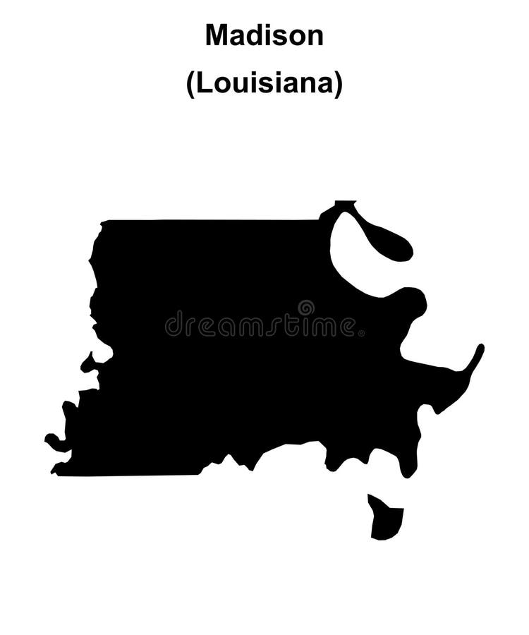 Madison outline map stock vector. Illustration of contour - 361603030