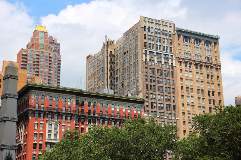 Madison Square Park Architecture in New York Stock Photo - Image of ...