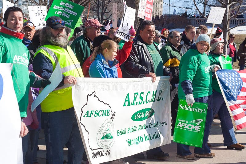 Madison Wisconsin Protests I Editorial Photo - Image of protests ...
