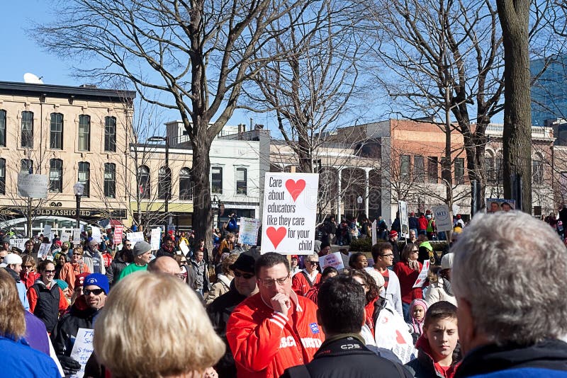 Madison Wisconsin Protests II Editorial Stock Photo - Image of protest ...