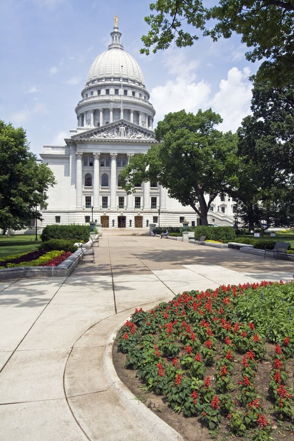 Madison, Wisconsin - State Capitol Stock Photo - Image of capitol ...
