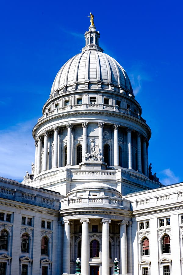 Madison Wisconsin State Capitol Building Imagem de Stock - Imagem de ...