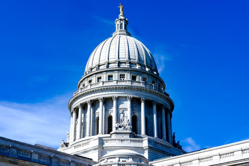Madison Wisconsin State Capitol Building Imagen de archivo - Imagen de ...