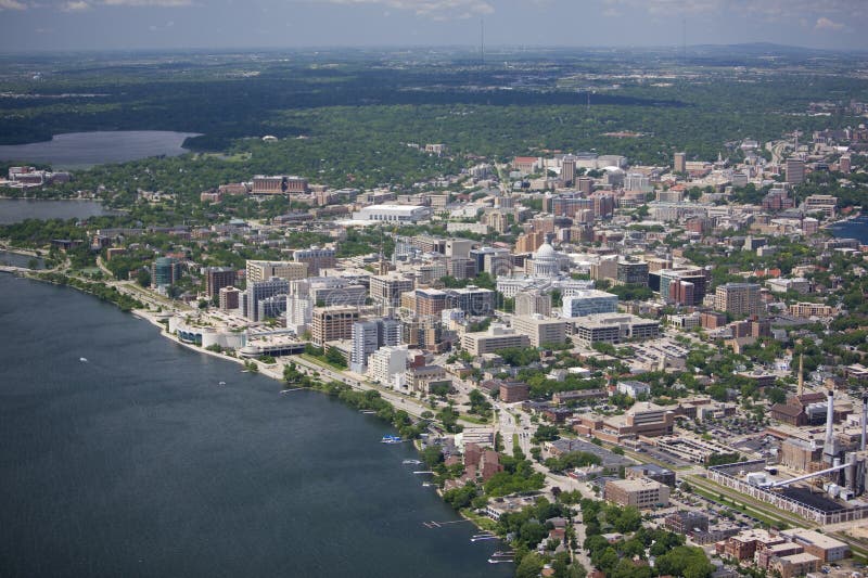Madison Wisconsin in Summer Stock Image - Image of monona, wisconsin ...