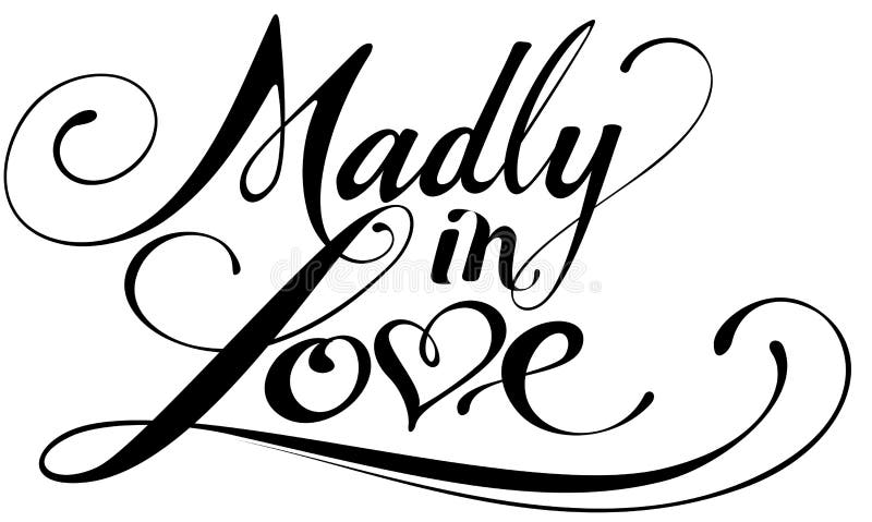 Madly in love stock vector. Illustration of care, artistic - 119191784