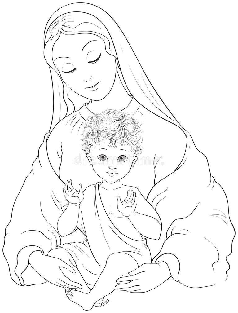 Mary Jesus Vector Stock Illustrations 4291 Mary Jesus Vector Stock Illustrations Vectors