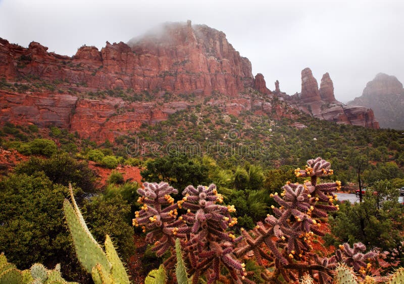 Two Nuns Red Rock Formation in Sedona, Yavapai County, Kaibab National ... Two Nuns Red Rock Formation in Sedona, Yavapai County, Kaibab National ...
