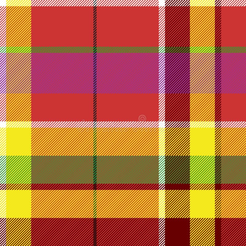Madras Colored Plaid Diagonal Fabric Texture Seamless Pattern Stock ...