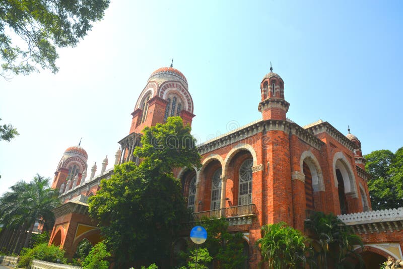 Madras Universitet, Chennai, Tamil Nadu, Indien Arkivfoto - Bild av ...