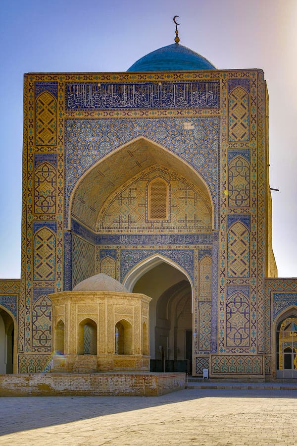 Madrassa in Bukhara, Uzbekistan Stock Photo - Image of mosaic, medieval ...