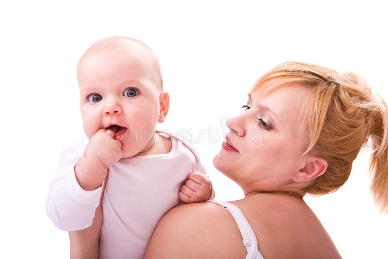 Madre con el bebé foto de archivo. Imagen de hembra, positivo - 12819114