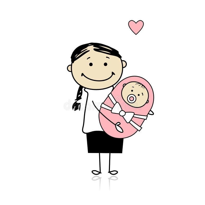 Appena Nato in Buggy Del Bambino Per Il Vostro Disegno Illustrazione ... Appena Nato in Buggy Del Bambino Per Il Vostro Disegno Illustrazione ...