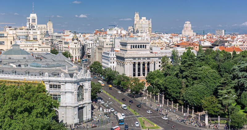 Madrid, Aerial View, Spain editorial stock image. Image of landmark ...