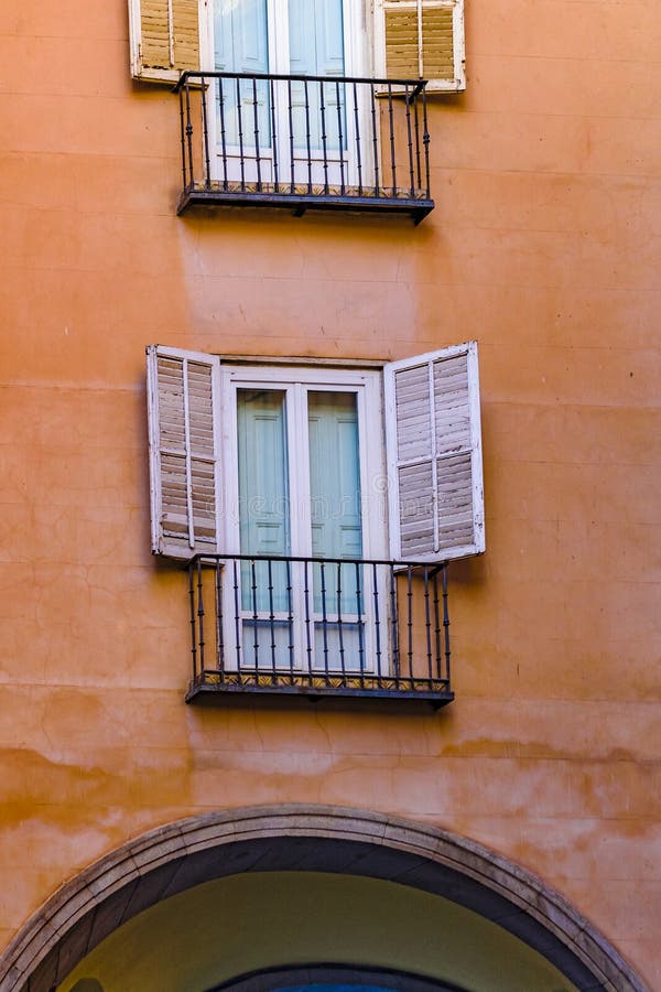 Madrid Architecture Background Stock Image - Image of town, exterior ...