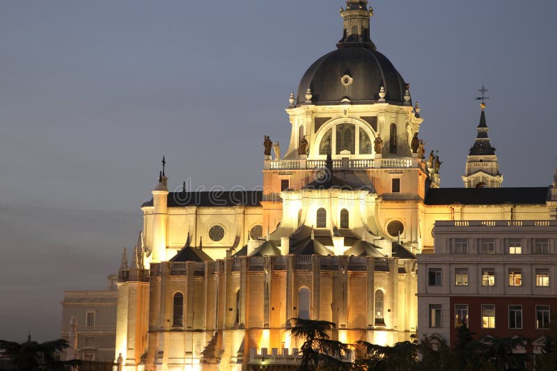 Madrid Cathedral stock image. Image of church, spain - 12357241
