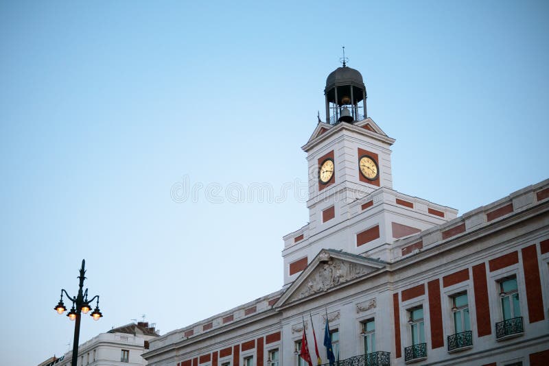 Madrid City Hall Clock August 7, 2022 in Madrid Spain Editorial Photo ...