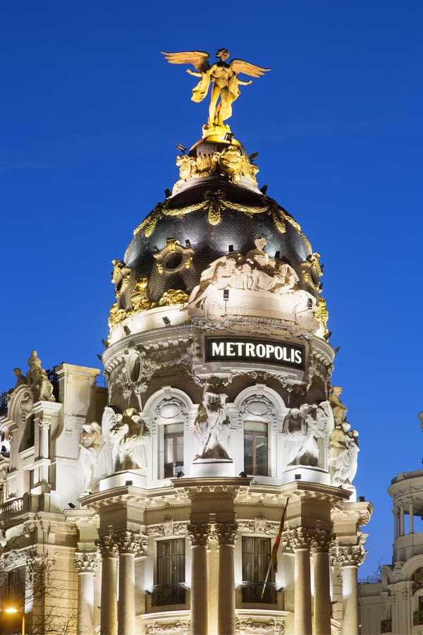 Metropolis Building,Madrid, Spain - Vintage Office Architecture In ...