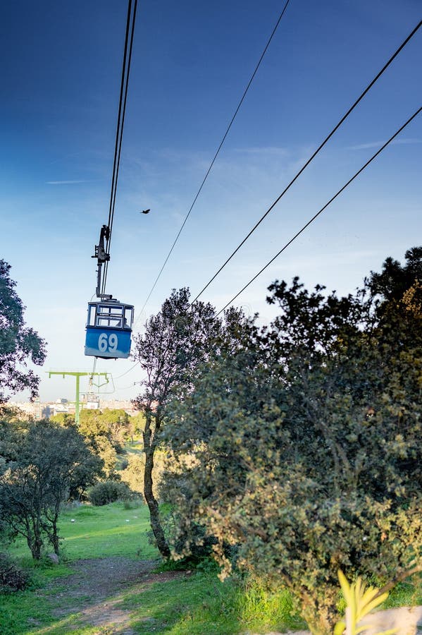 Madrid Spain. April 07, 2022: Madrid Cable Car Editorial Image - Image ...