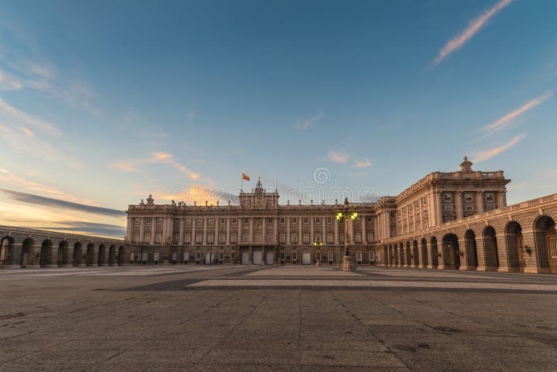 Madrid Spain at Royal Palace Stock Photo - Image of building, spain ...
