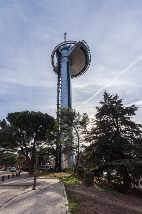 Lighthouse of Moncloa in City of Madrid, Spain Editorial Stock Photo ...