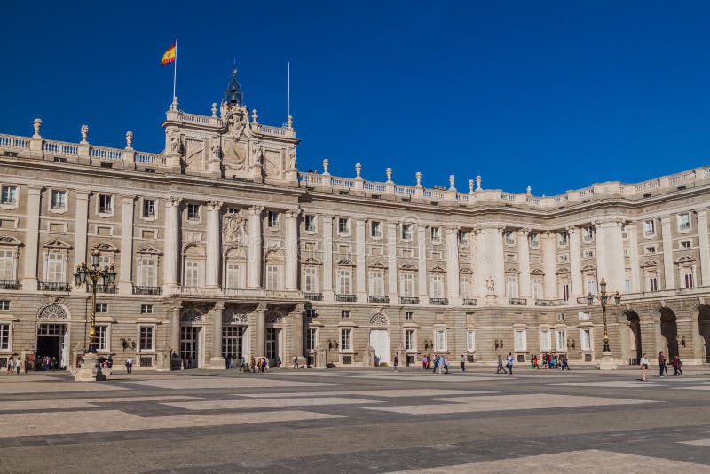 MADRID, SPAIN - OCTOBER 25, 2017: Royal Palace (Palacio Real) in Madrid ...