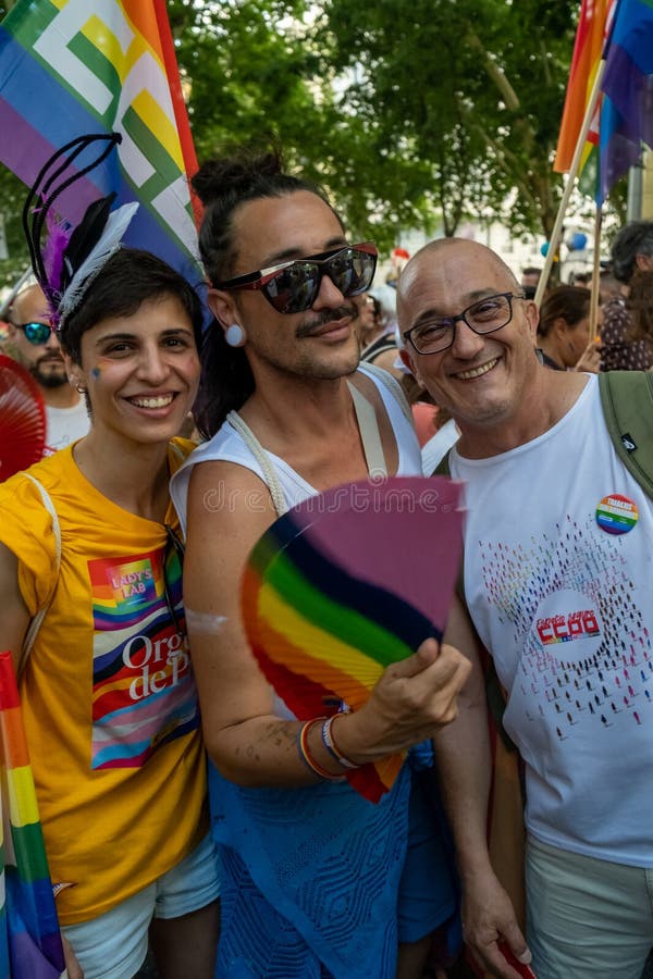 2023 07 01 Madrid, Spain. Pride Parade, this is the Climax of the ...