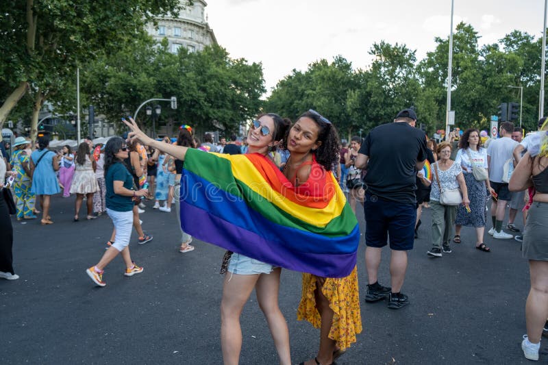 2023 07 01 Madrid, Spain. Pride Parade, this is the Climax of the ...