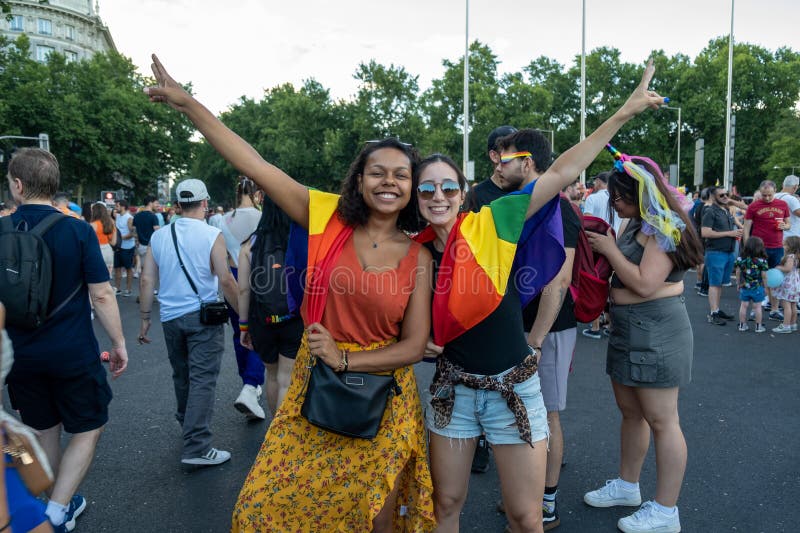 2023 07 01 Madrid, Spain. Pride Parade, this is the Climax of the ...