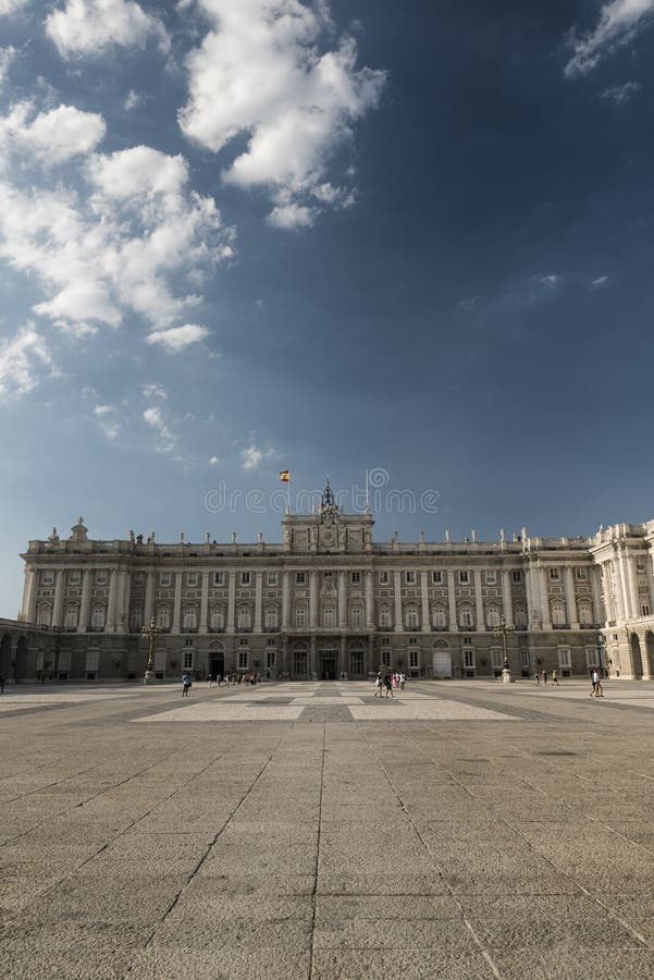Madrid Spain: Royal Palace editorial photography. Image of landmark ...