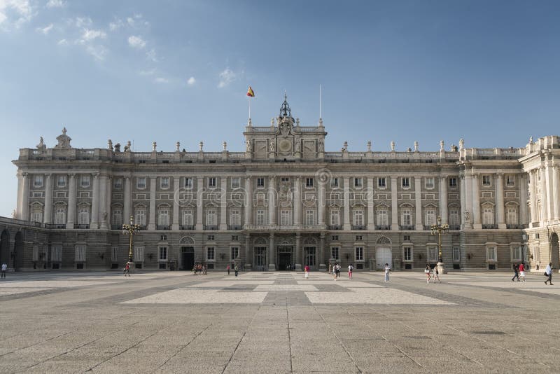 Madrid Spain: Royal Palace editorial stock image. Image of castilla ...