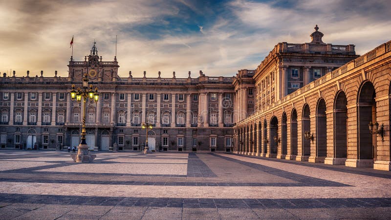 Madrid, Spain: the Royal Palace, Palacio Real De Madrid Stock Photo ...