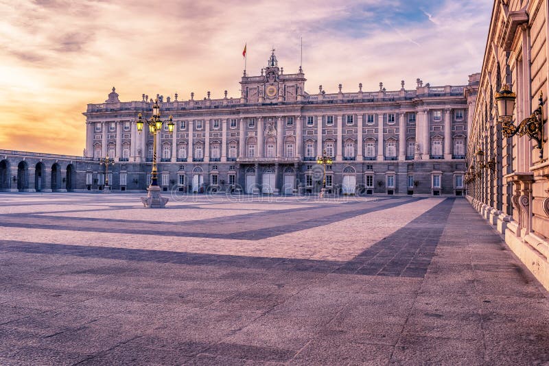 Madrid, Spain: the Royal Palace, Palacio Real De Madrid Stock Image ...