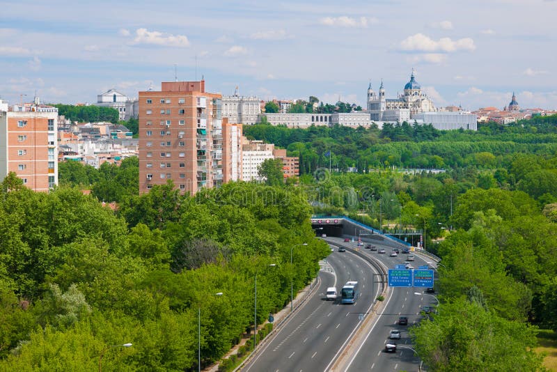 Madrid in a summer day stock image. Image of motion, backgrounds - 44311337
