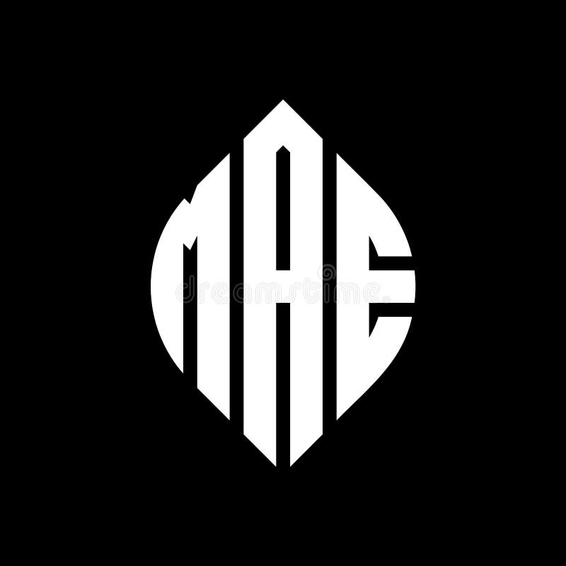 MAE Circle Letter Logo Design with Circle and Ellipse Shape. MAE ...