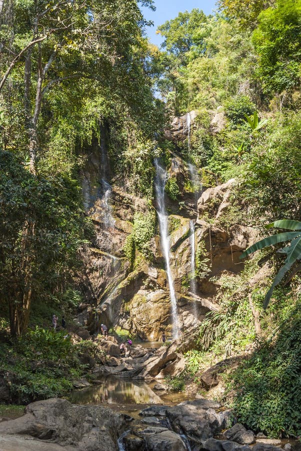 Mae Sa waterfall, Thailand stock photo. Image of paradise - 148526810