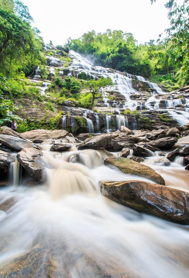 Mae Ya waterfall, Thailand stock photo. Image of magical - 56173418