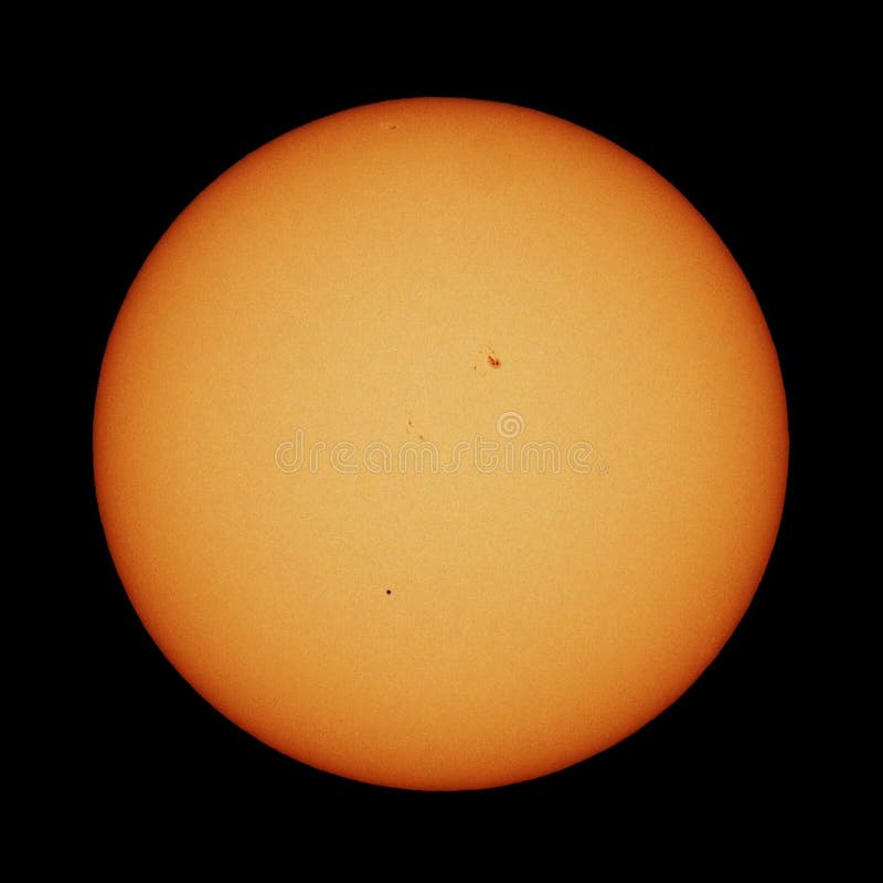 Sun Spots and Mercury Transit Stock Photo - Image of observation, solar ...