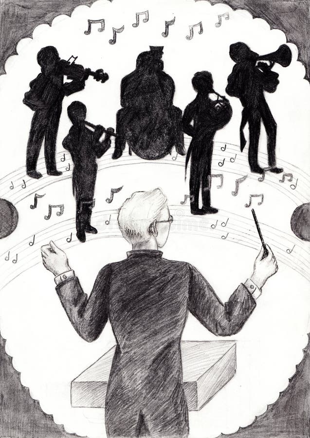 Maestro stock illustration. Illustration of classical - 50943114