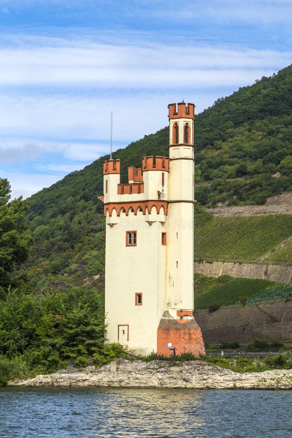 Torre Del Ratón Cerca De Bingen Rhin Imagen de archivo - Imagen de cultural, torre: 22602373