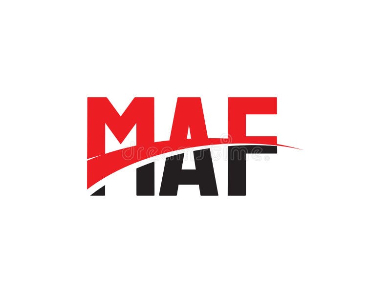 MAF Letter Initial Logo Design Stock Vector - Illustration of letter ...