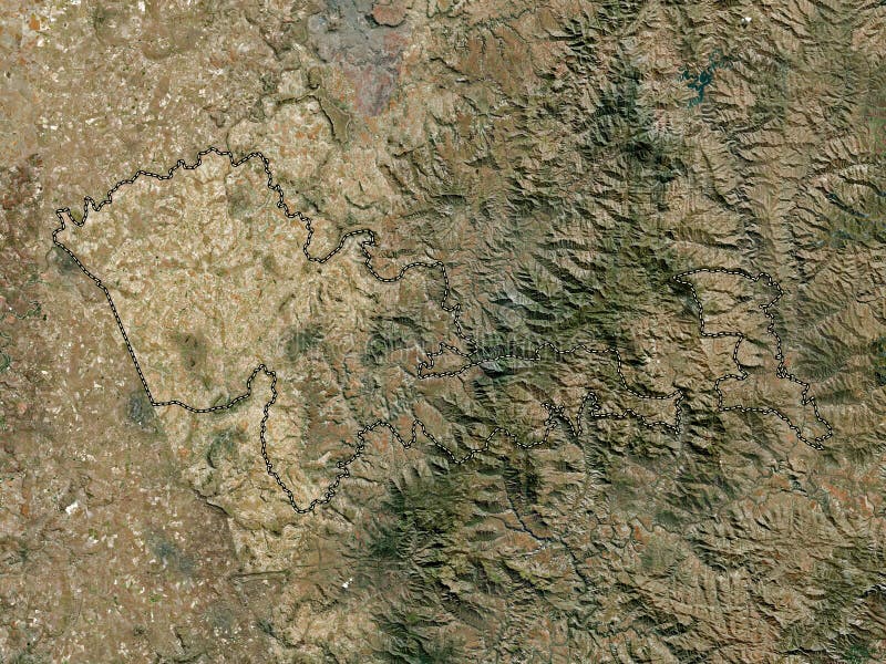 Mafeteng, Lesotho. High-res Satellite. No Legend Stock Illustration ...