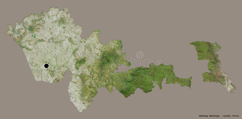 Mafeteng District Districts of Lesotho, Kingdom of Lesotho Map Vector ...