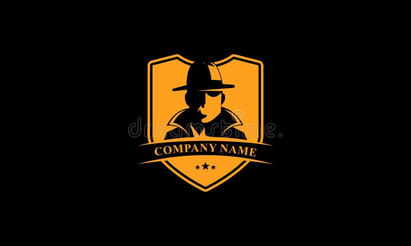 Mafia Logo Emblems with Character Abstract Silhouette Men Head in Hat ...