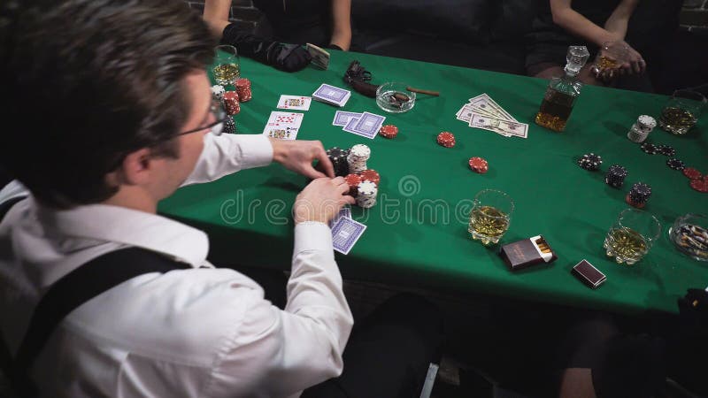 Mafia Playing Poker at the Table Stock Video - Video of play, bluff ...